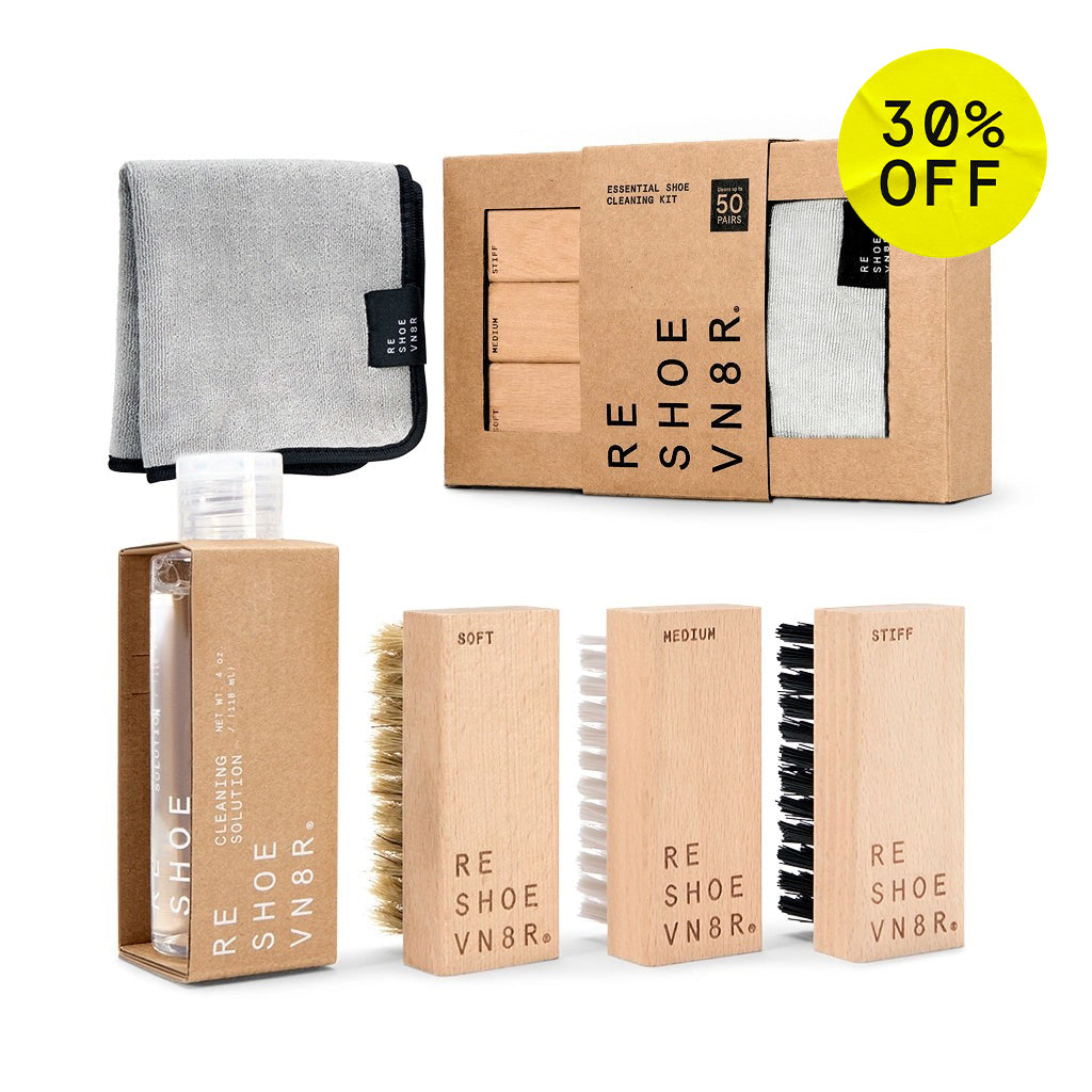 RESHOEVN8R Essential Shoe Cleaning Kit | Brushes | Solution | Towel ...